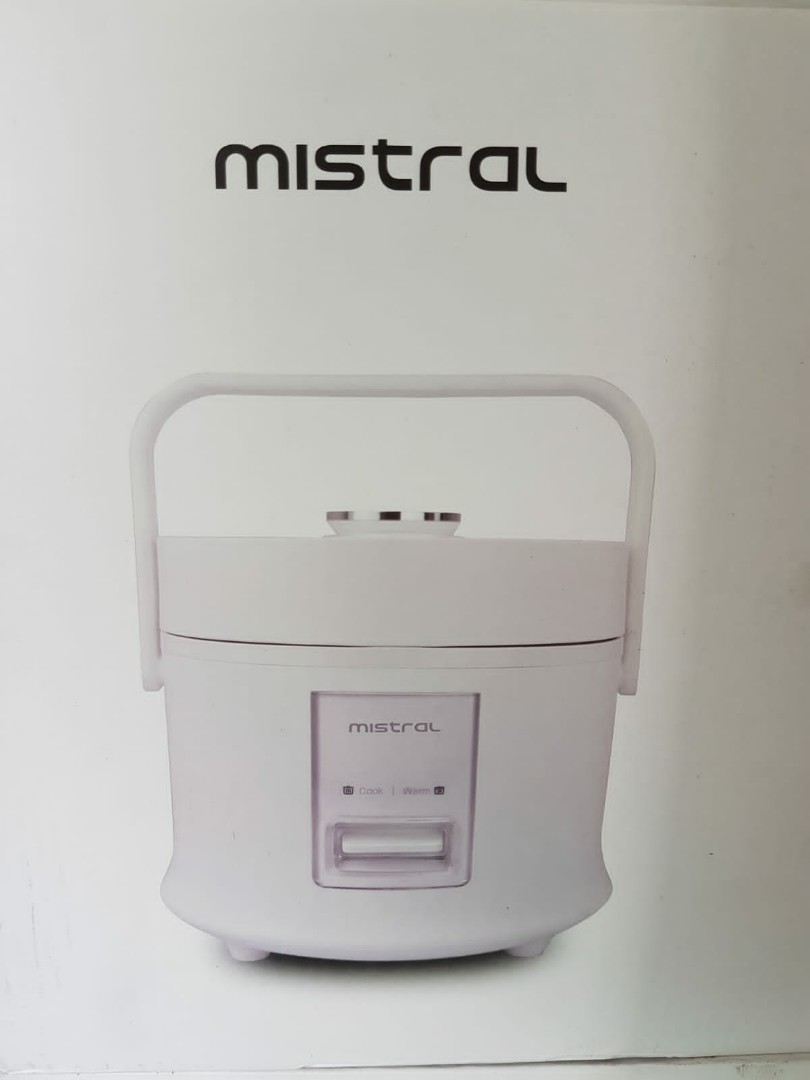 MistraL rice cooker 0.8L, TV & Home Appliances, Kitchen Appliances ...