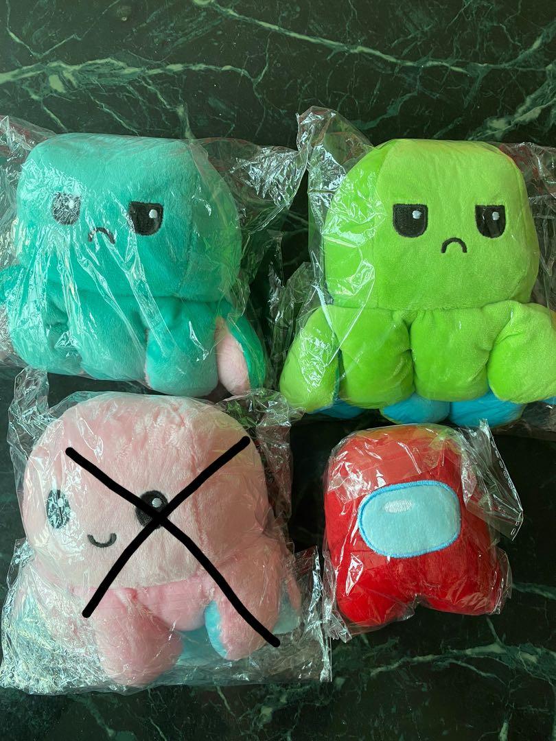 Among Us, Octopus reversible soft toy, flip stuffed toy, Among Us toy ...