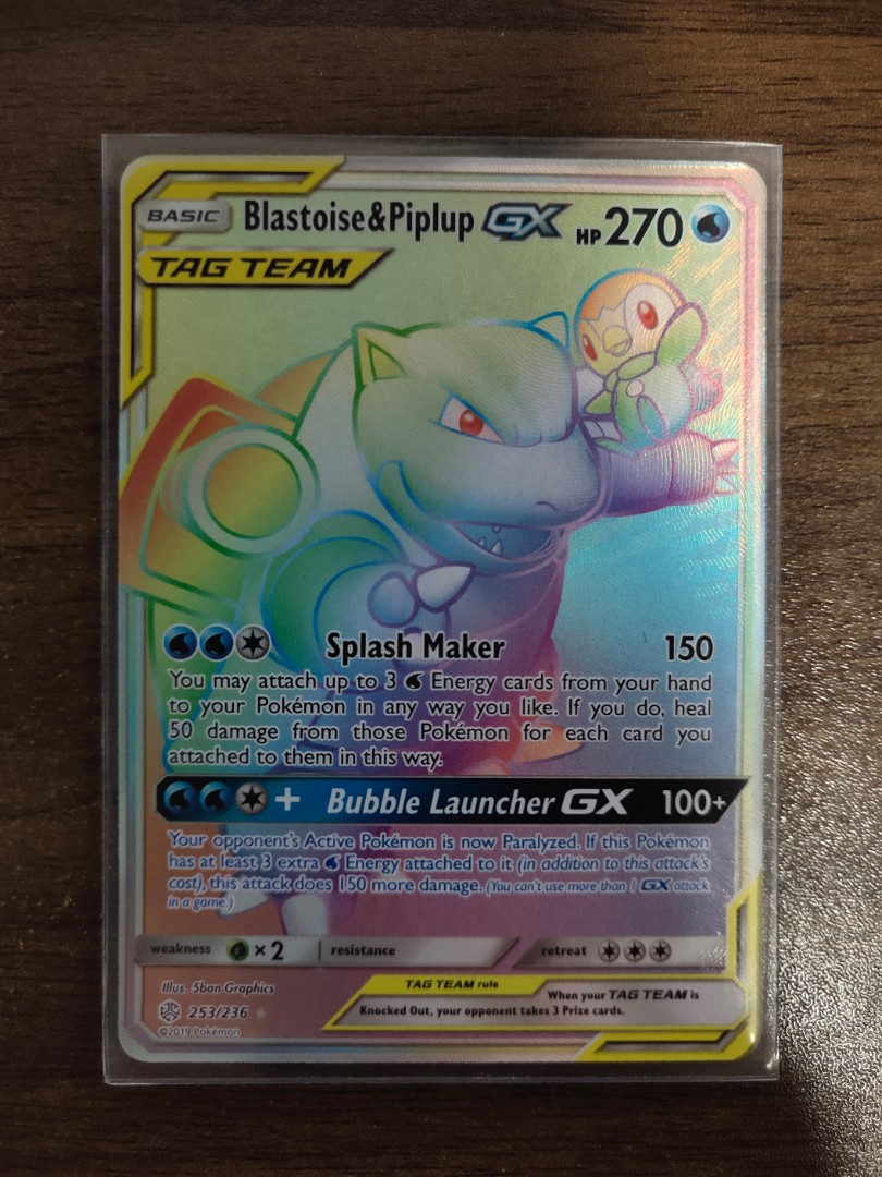 Pokemon TCG Blastoise & Piplup Rainbow Rare, Hobbies & Toys, Toys ...
