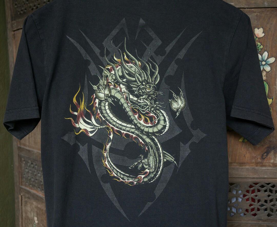 RARE! DRAGON Graphic T-Shirt, Men's Fashion, Tops & Sets, Tshirts ...