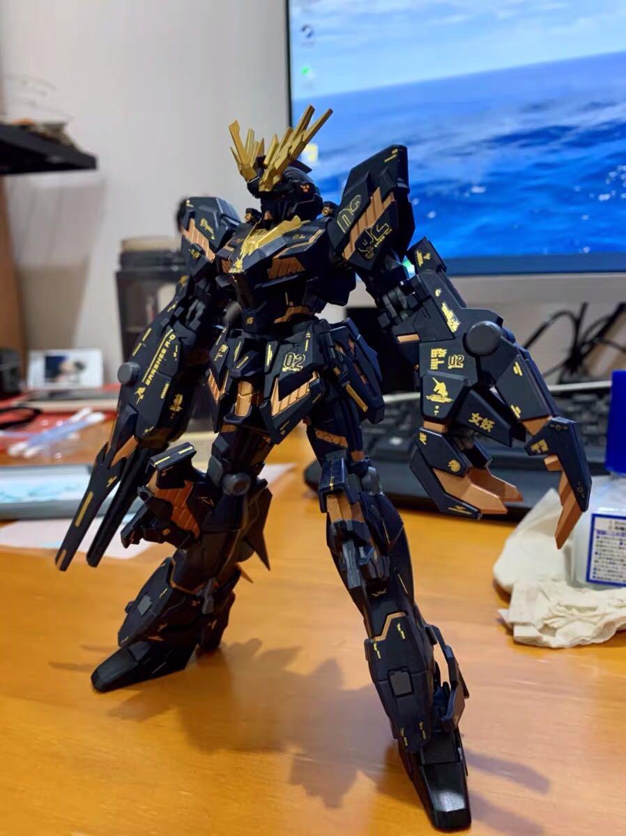 [DL] RG Banshee Gundam (Metallic Gold) Waterslide Decal 1/144 by Dalin ...