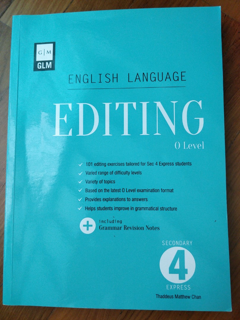 Sec 4 english editing exercise book, Hobbies & Toys, Books & Magazines ...