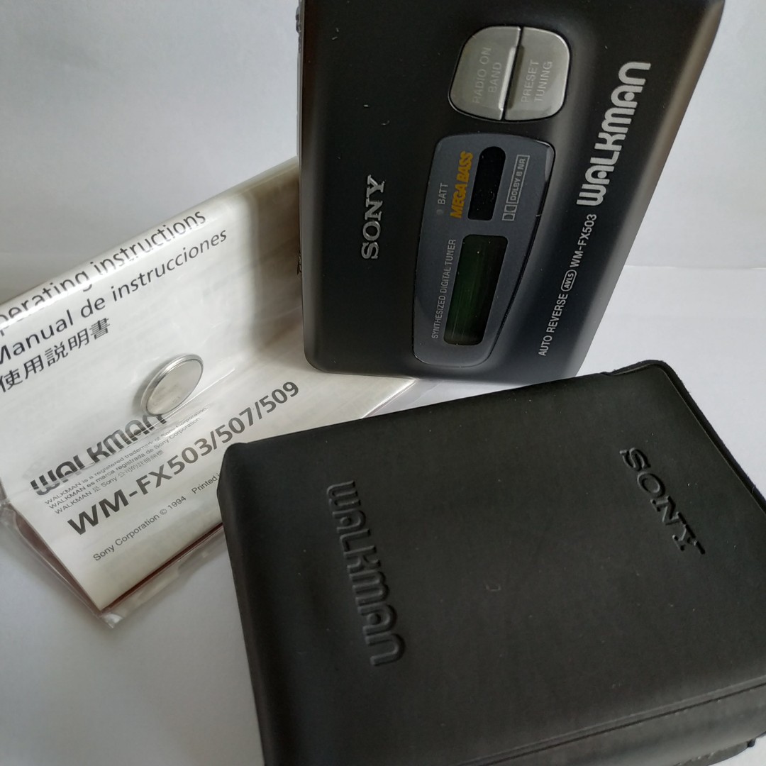 Sony Walkman WM-FX503 with Case and Manual, Audio, Portable Music ...
