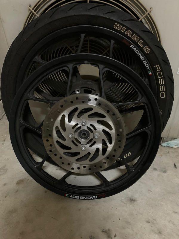 Sp550 racing boy rims for sniper y15zr, Motorcycles, Motorcycle ...