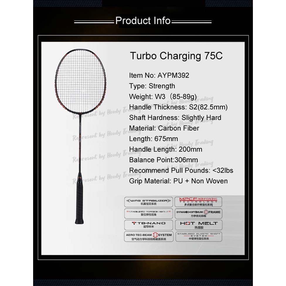 LI NING TURBOCHARGING 75C COMBAT 75c, Sports Equipment, Sports & Games ...