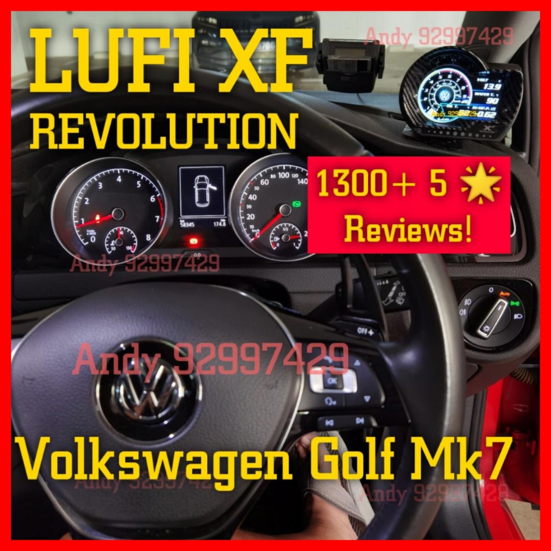 Volkswagen Golf Mk7 Lufi XF Revolution OBD OBD2 Display Gauge #lufi # ...