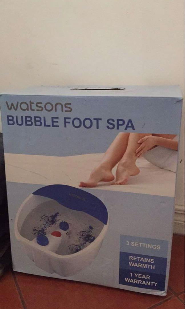 Watsons bubble foot spa, Beauty & Personal Care, Foot Care on Carousell