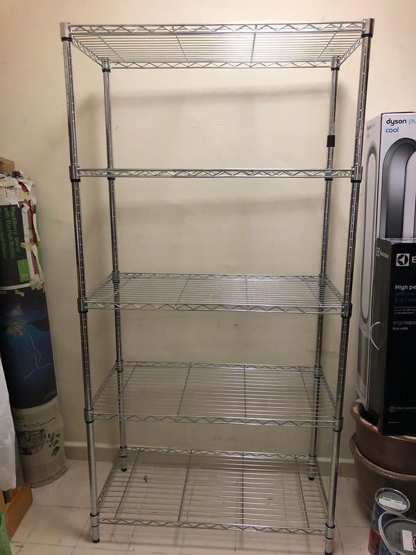 6-tier Stainless Steel Racks, Furniture & Home Living, Furniture ...