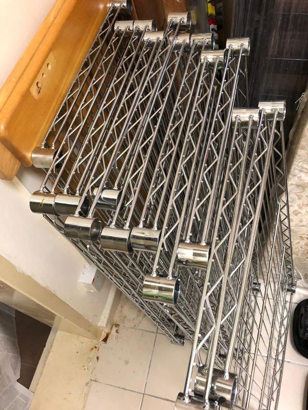 6-tier Stainless Steel Racks, Furniture & Home Living, Furniture ...