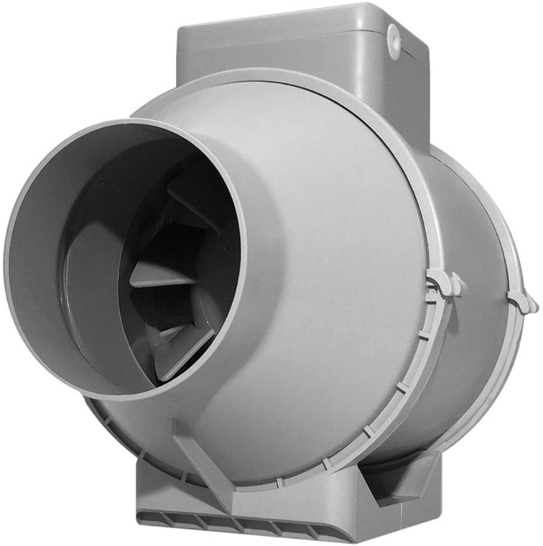 Blauberg TURBO-E 100 T Mixed Flow in-Line Extractor Fan with Timer-for ...
