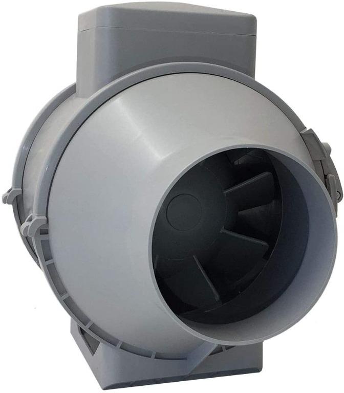 Blauberg TURBO-E 100 T Mixed Flow in-Line Extractor Fan with Timer-for ...