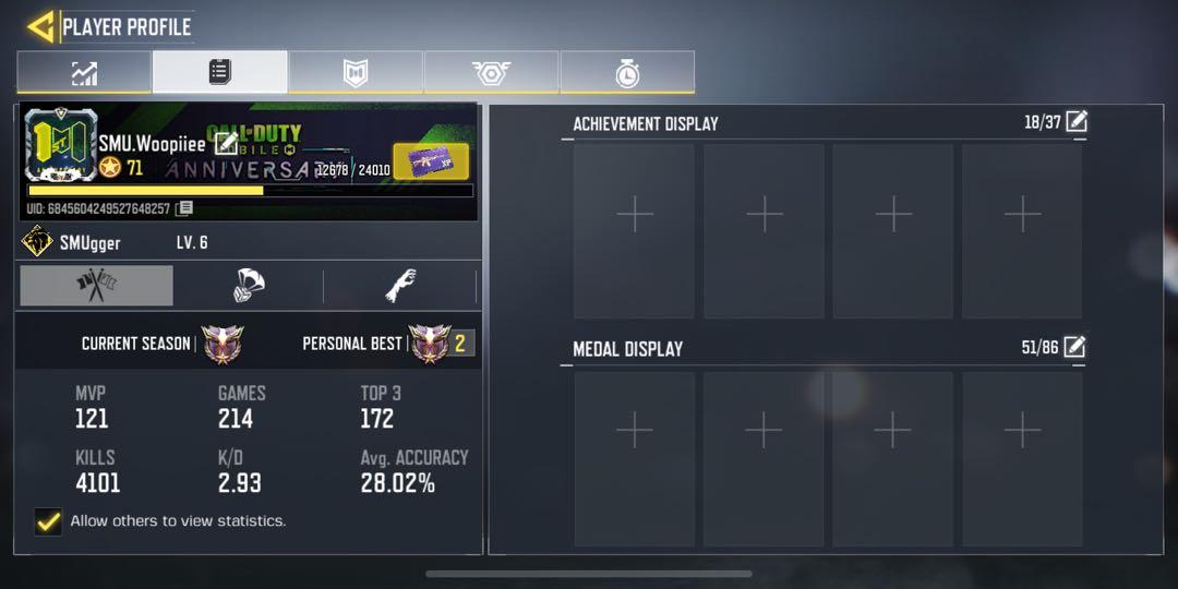 Call of Duty Mobile (CODM) Season 6 Legendary Account (S6), Video ...