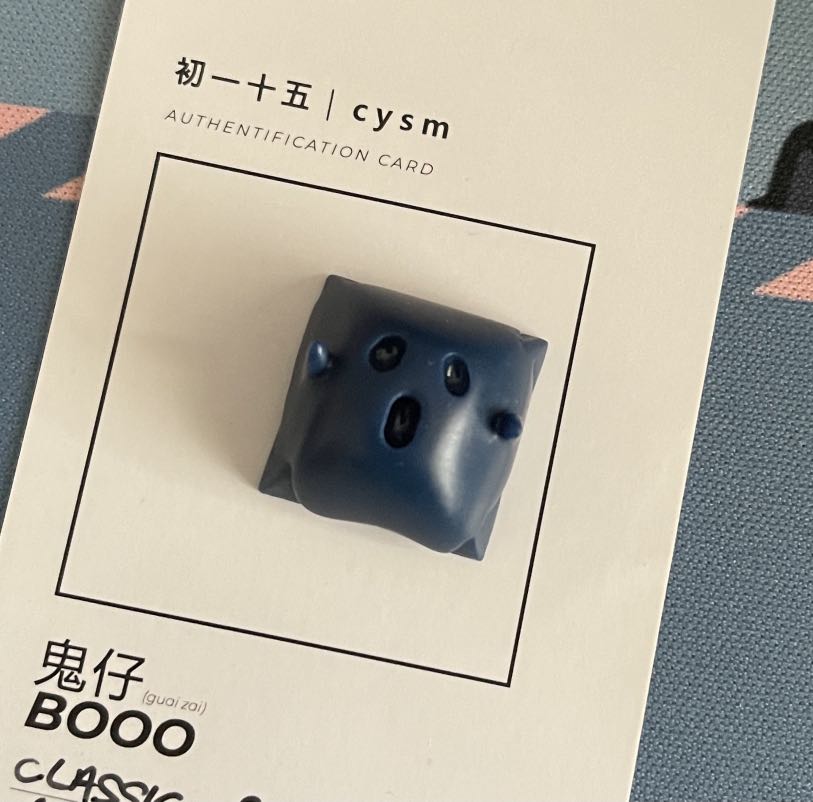 CYSM Classic Blue Boo Artisan Keycap, Computers & Tech, Parts ...