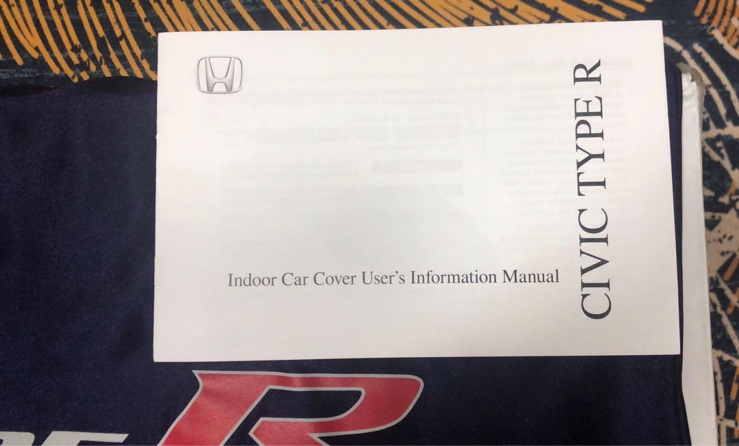 HONDA CIVIC FK8 TYPE R CAR COVER ORIGINAL BY HONDA ACCESS, Car ...