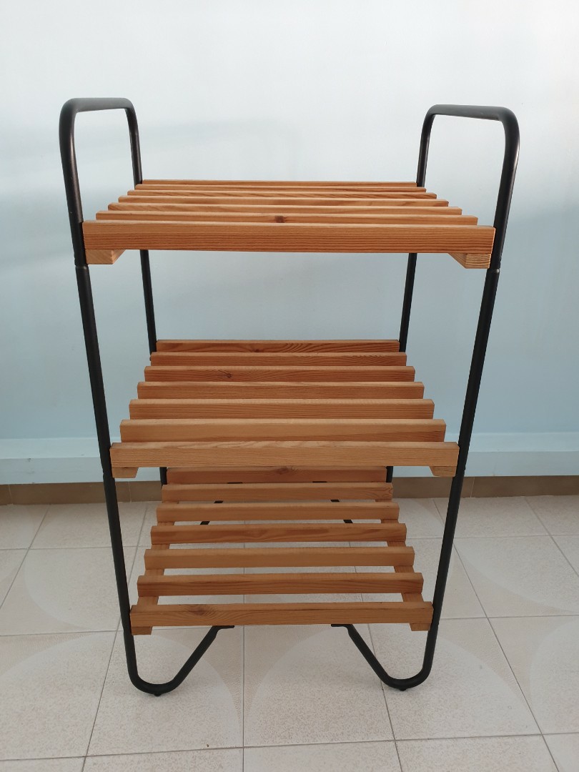 IKEA 3 Tier Storage Rack, Furniture & Home Living, Furniture, Shelves ...