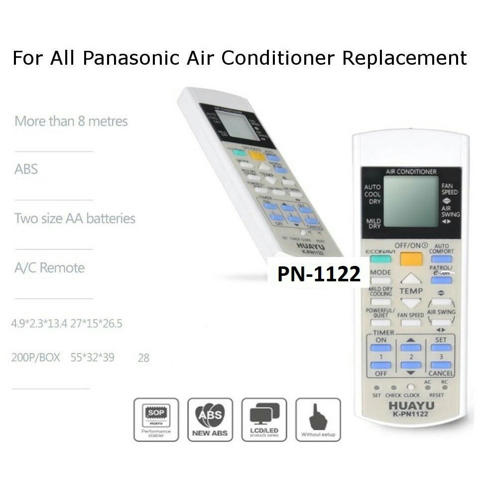 K-PN1122 HUAYU UNIVERSAL USE FOR PANASONIC AIR CONDITIONER REMOTE ...