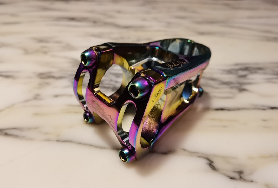 KRSEC Oil Slick Handlebar Stem 50mm, Sports Equipment, Bicycles & Parts ...