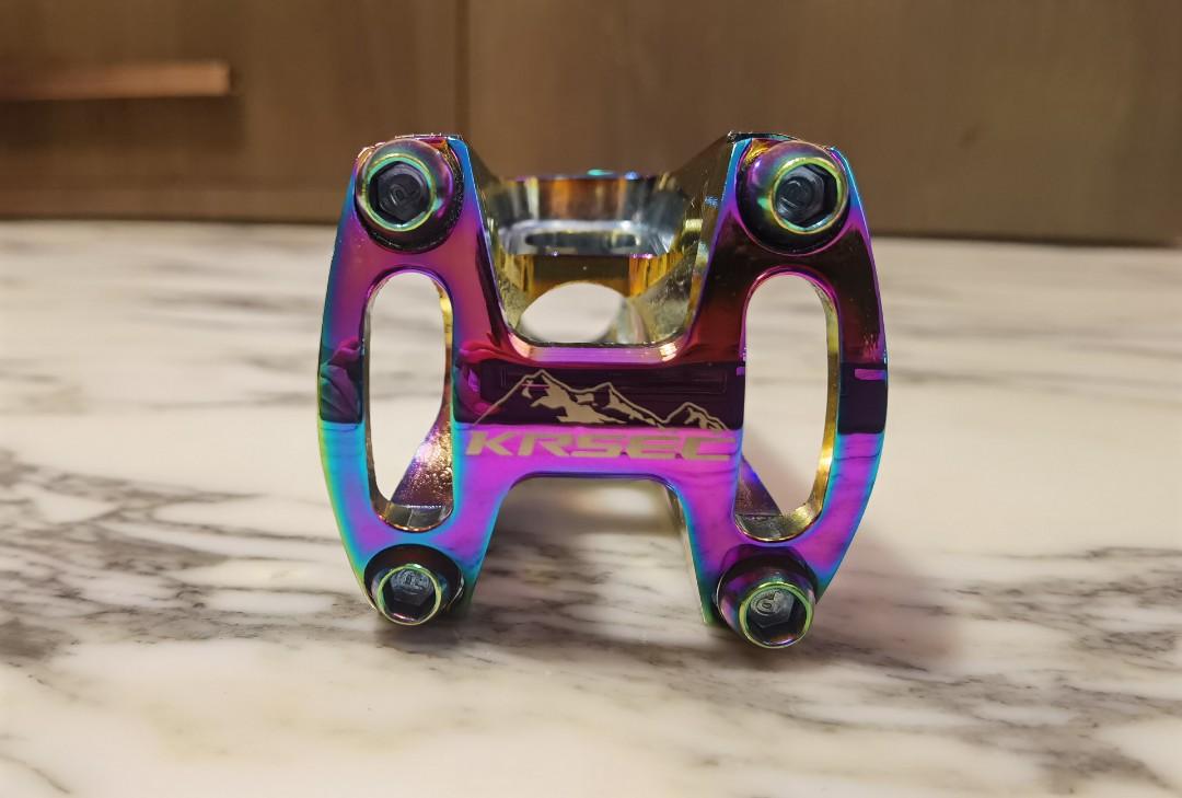KRSEC Oil Slick Handlebar Stem 50mm, Sports Equipment, Bicycles & Parts ...