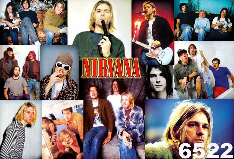 KURT COBAIN COLLAGE POSTER, Furniture & Home Living, Home Decor, Frames ...