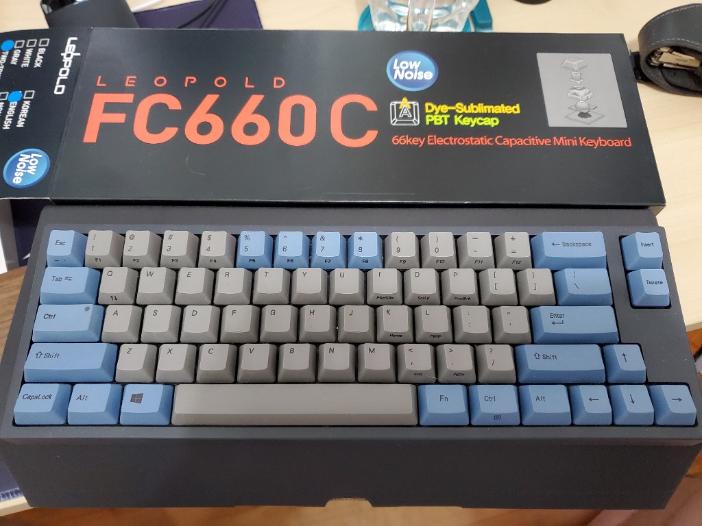 Leopold FC660C Topre 45g silent keyboard with Hasu QMK controller ...