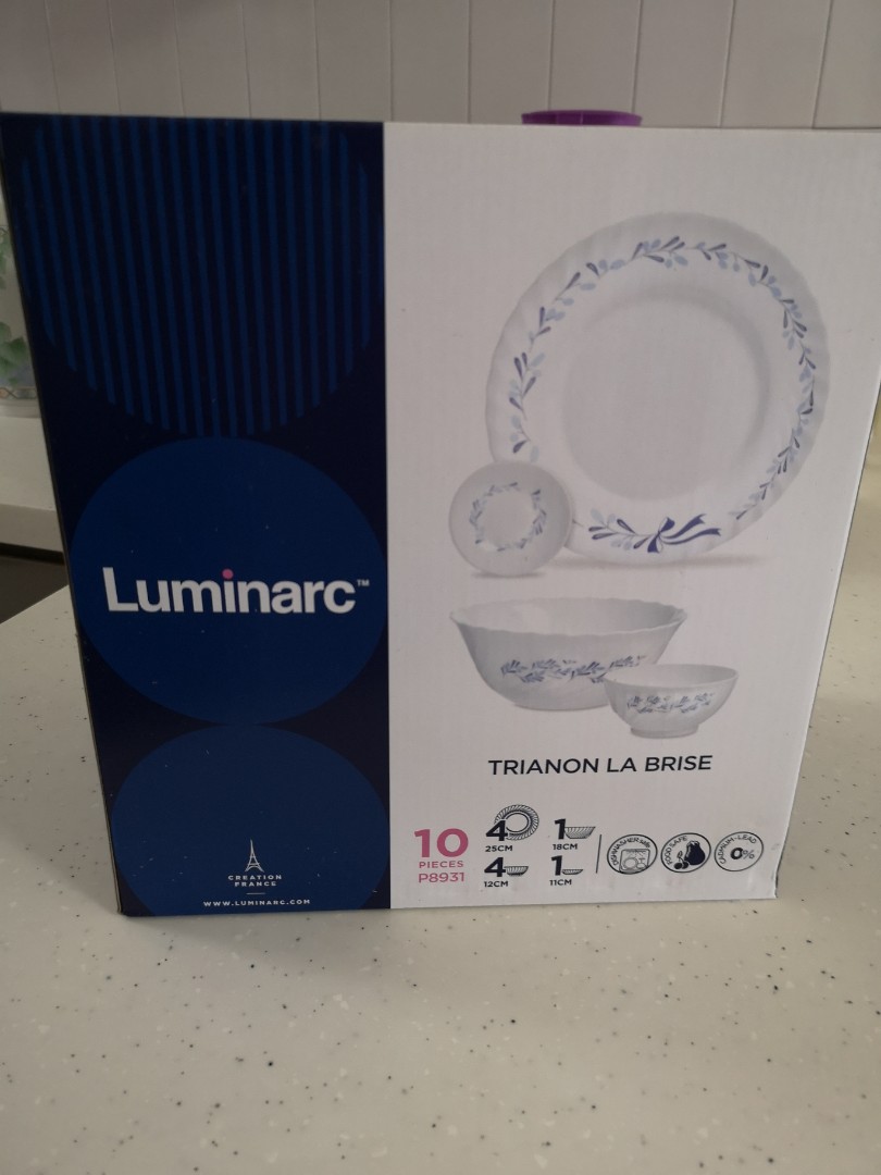 Luminarc Dinnerware set, Furniture & Home Living, Kitchenware ...