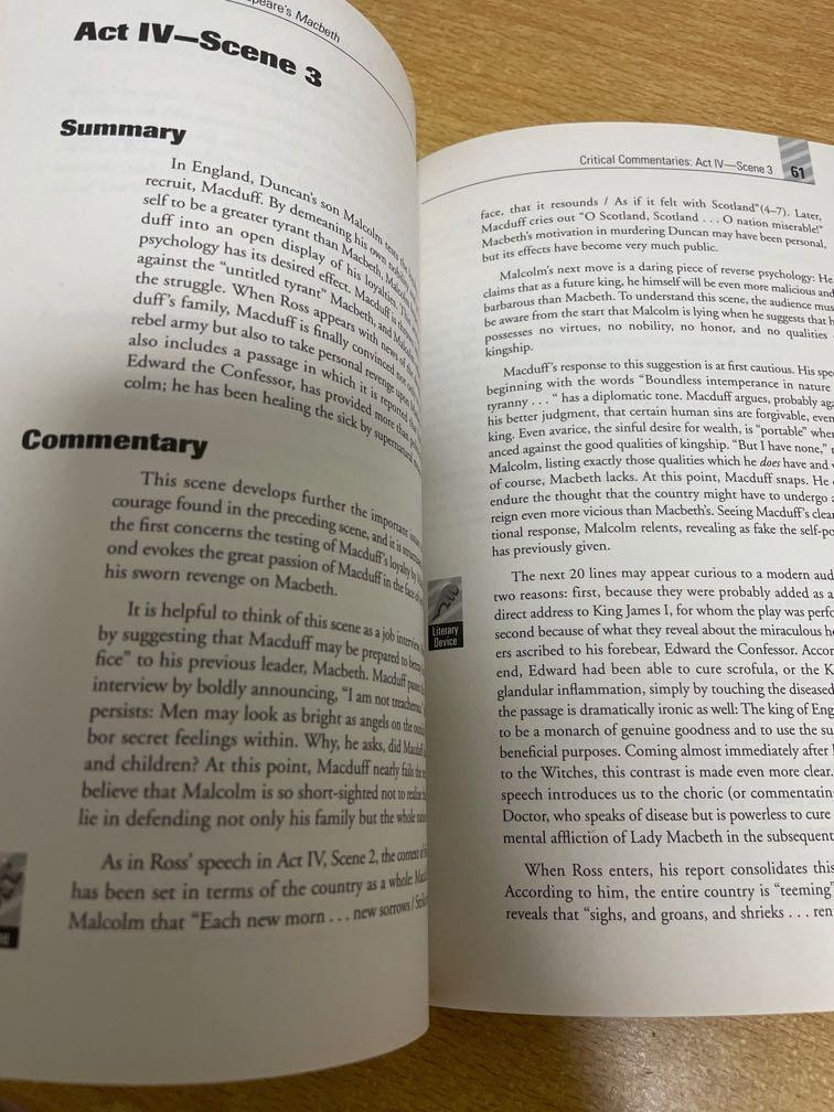 Macbeth CliffNotes, Hobbies & Toys, Books & Magazines, Assessment Books ...