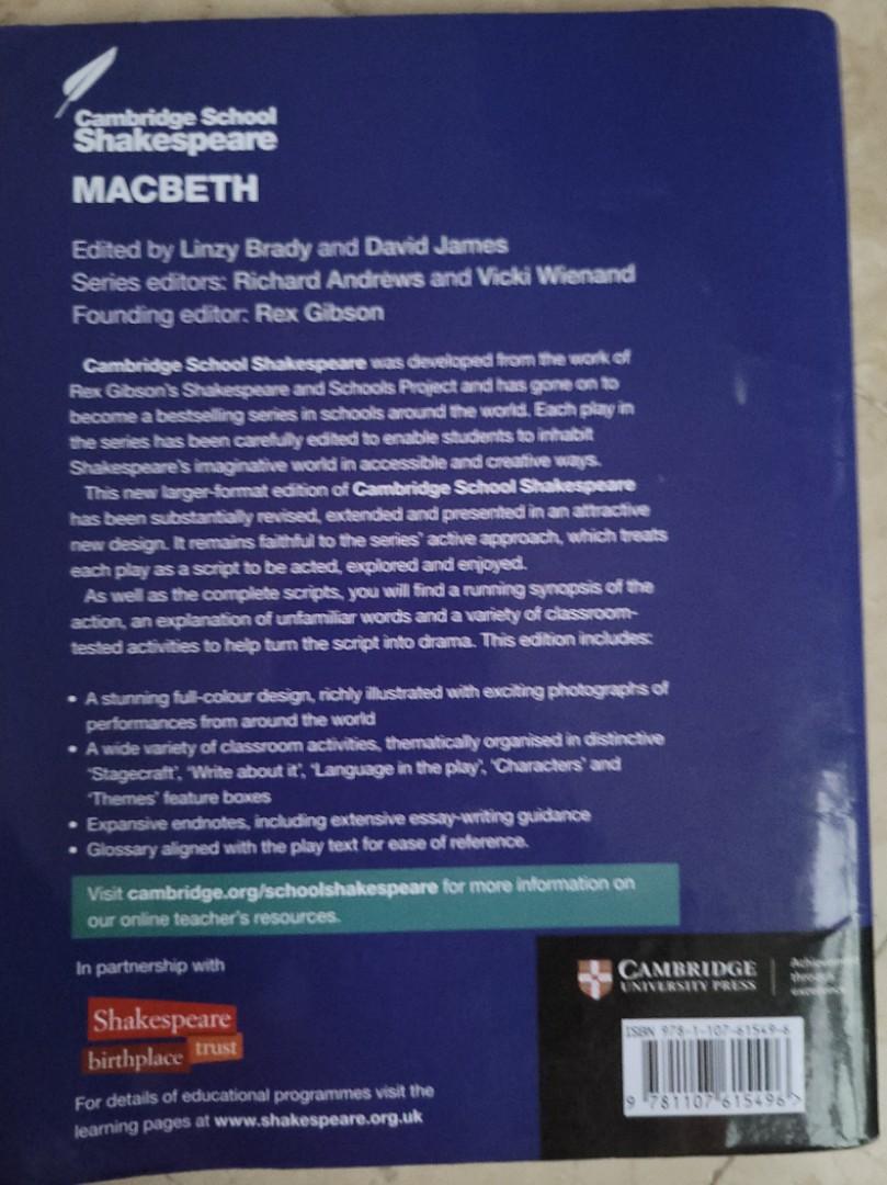 Macbeth textbook, Hobbies & Toys, Books & Magazines, Textbooks on Carousell