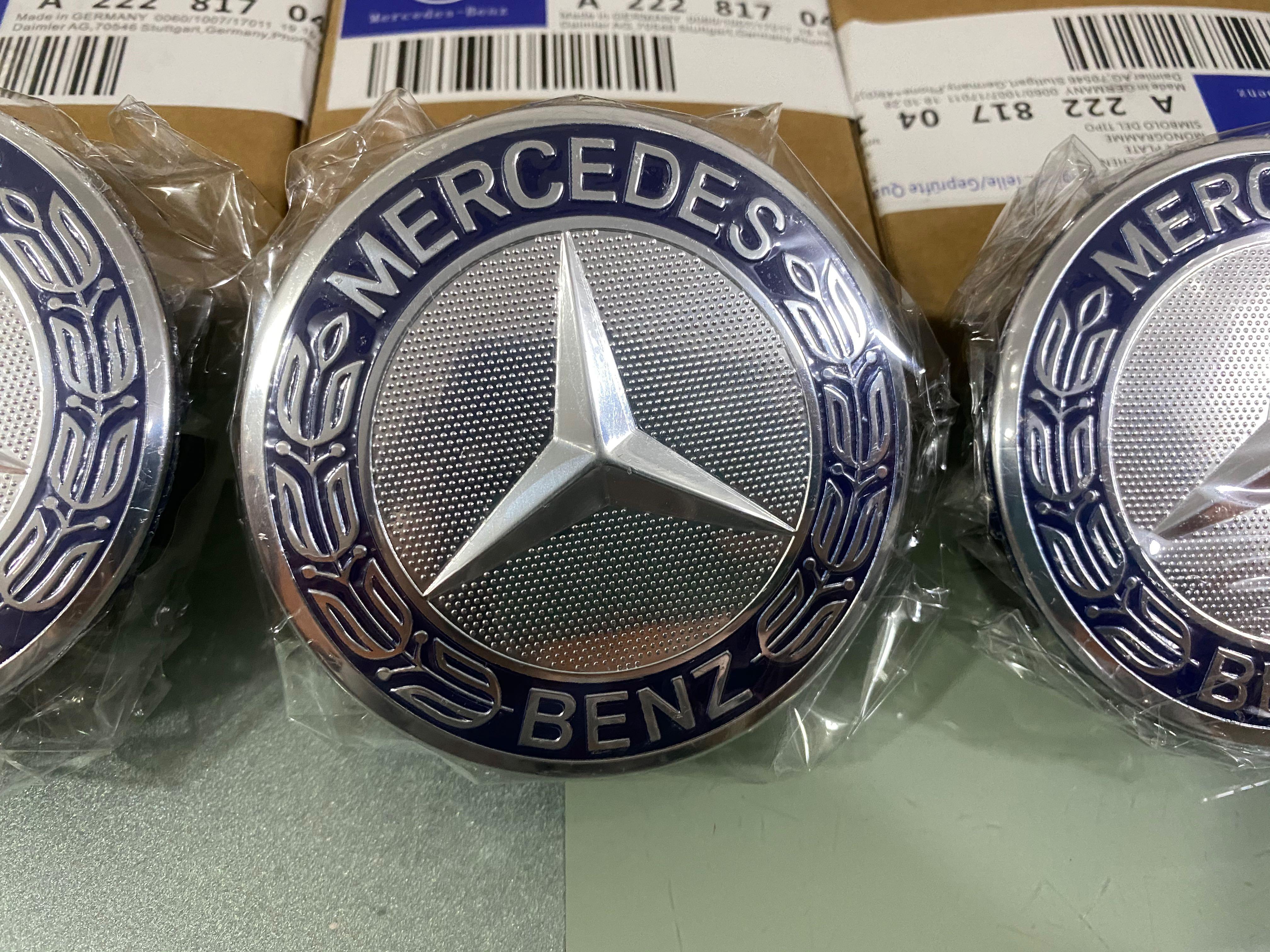 Mercedes Rim Caps x 4, Car Accessories, Accessories on Carousell