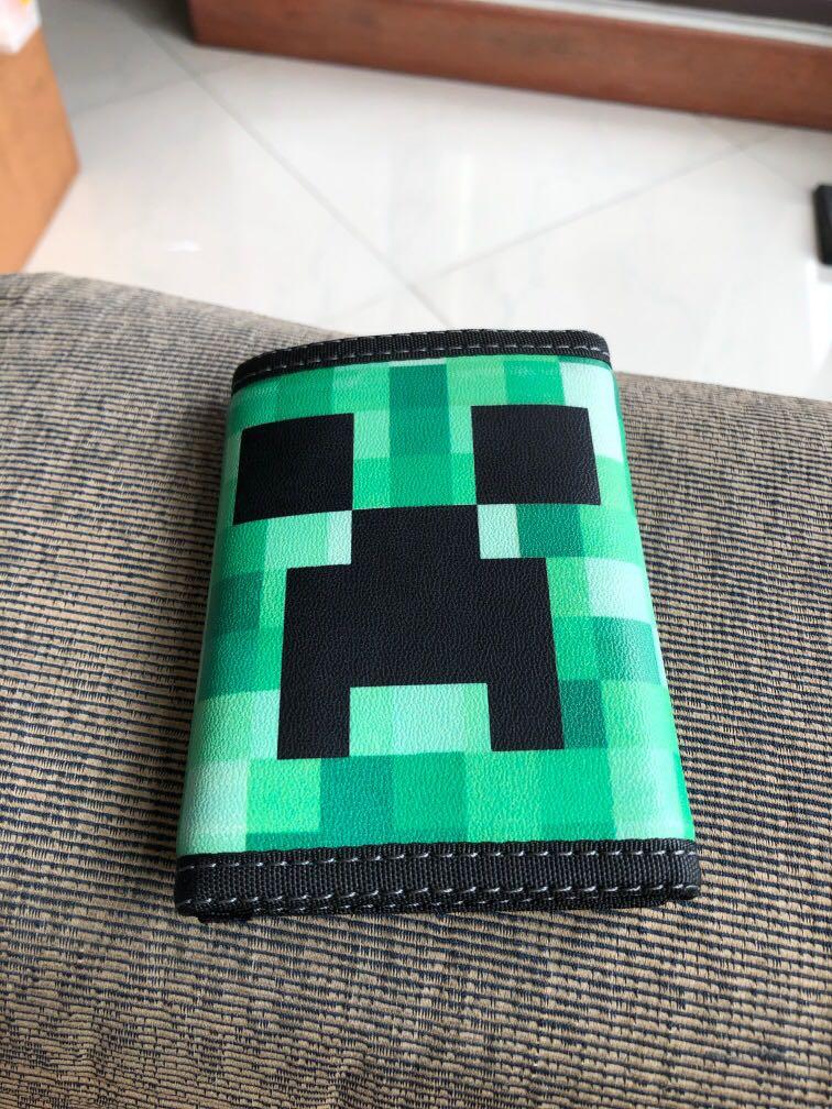 Minecraft Wallet, Luxury, Apparel on Carousell