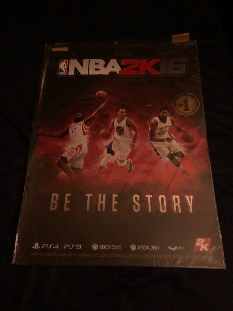 NBA 2k Poster, Video Gaming, Video Games, PlayStation on Carousell