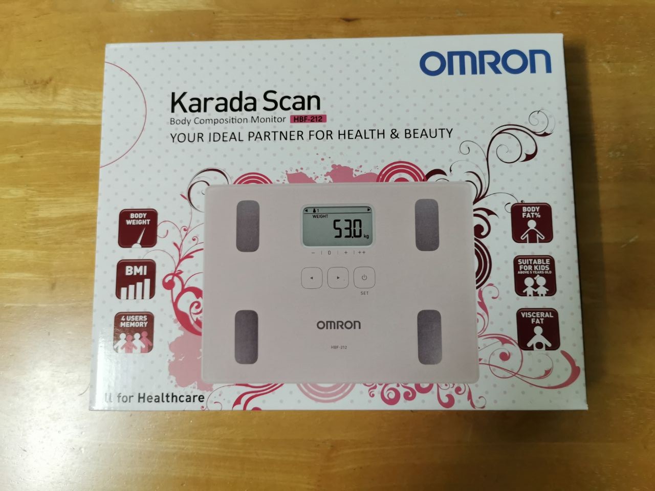 Omron Karada Scan (Weighing Machine), Health & Nutrition, Health ...