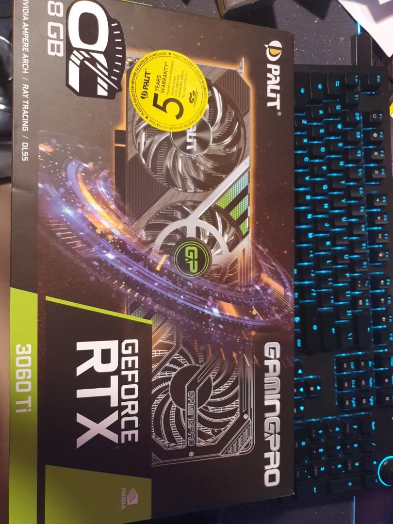 Palit rtx 3060 ti gaming pro OC 8gb, Computers & Tech, Parts ...