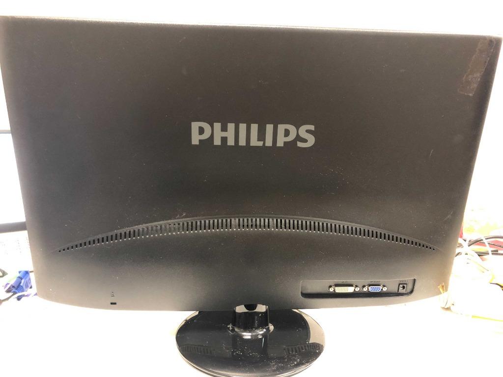 PHILIPS 221EL Monitor 21.5", 電腦＆科技, 電腦周邊及配件, 電子屏幕 - Carousell