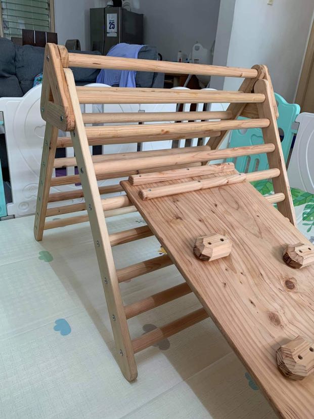 Pikler triangle with reversible ramp, Babies & Kids, Infant Playtime on ...