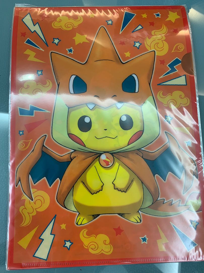 Pokemon Pikachu file, Hobbies & Toys, Toys & Games on Carousell
