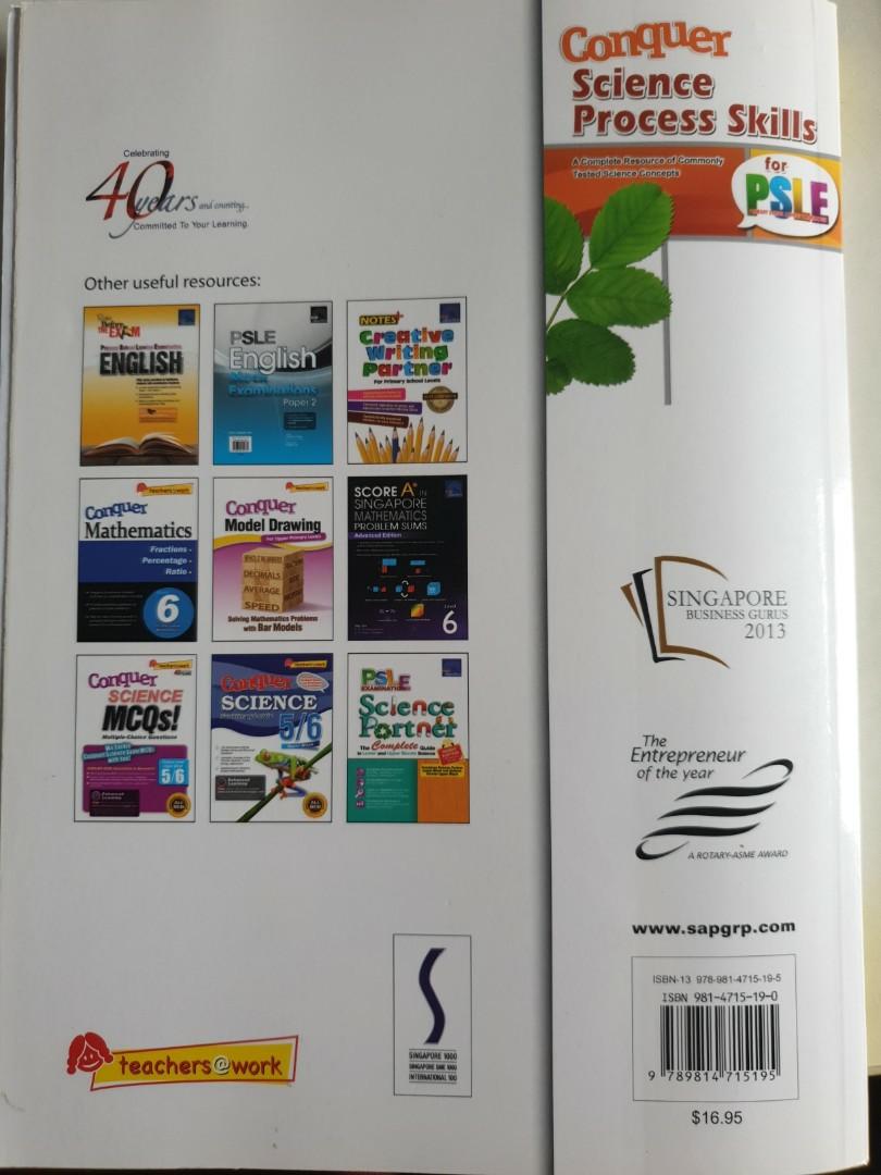 PSLE conquer science process skills, Hobbies & Toys, Books & Magazines ...