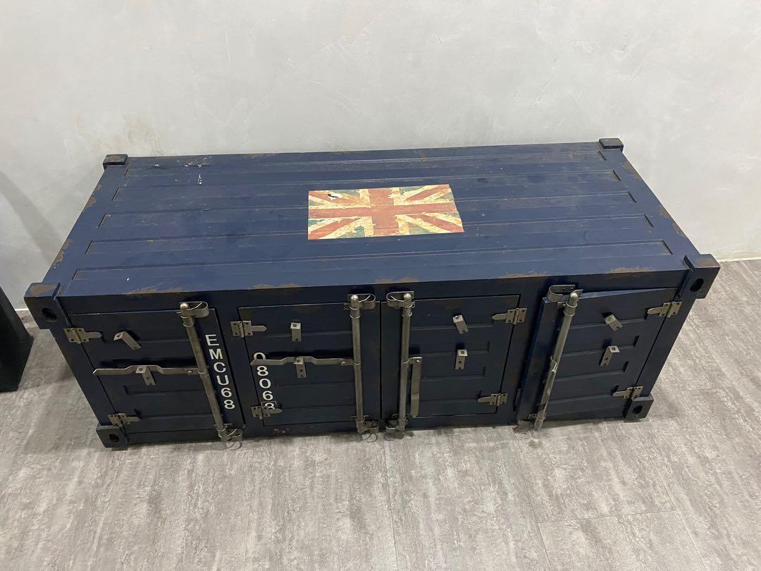 Retro container style cabinet, Furniture & Home Living, Furniture ...