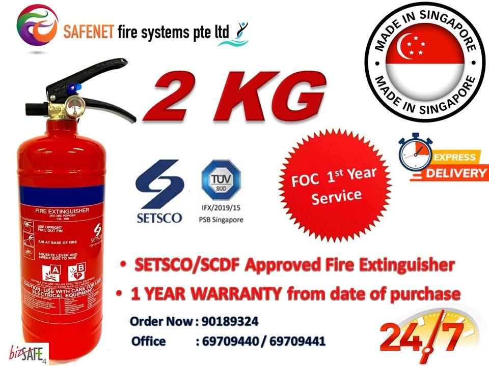 SETSCO approved portable fire extinguisher c/w bracket, Everything Else ...