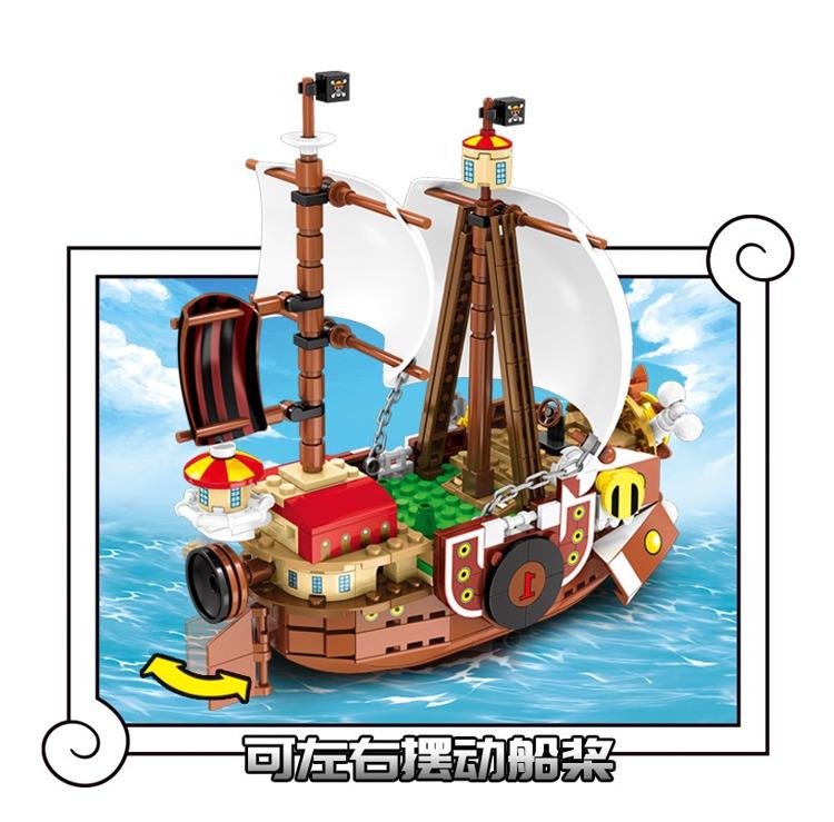 Sheng Yuan Lepin Lego Anime One Piece Luffy Thousand Sunny Pirate Ship ...