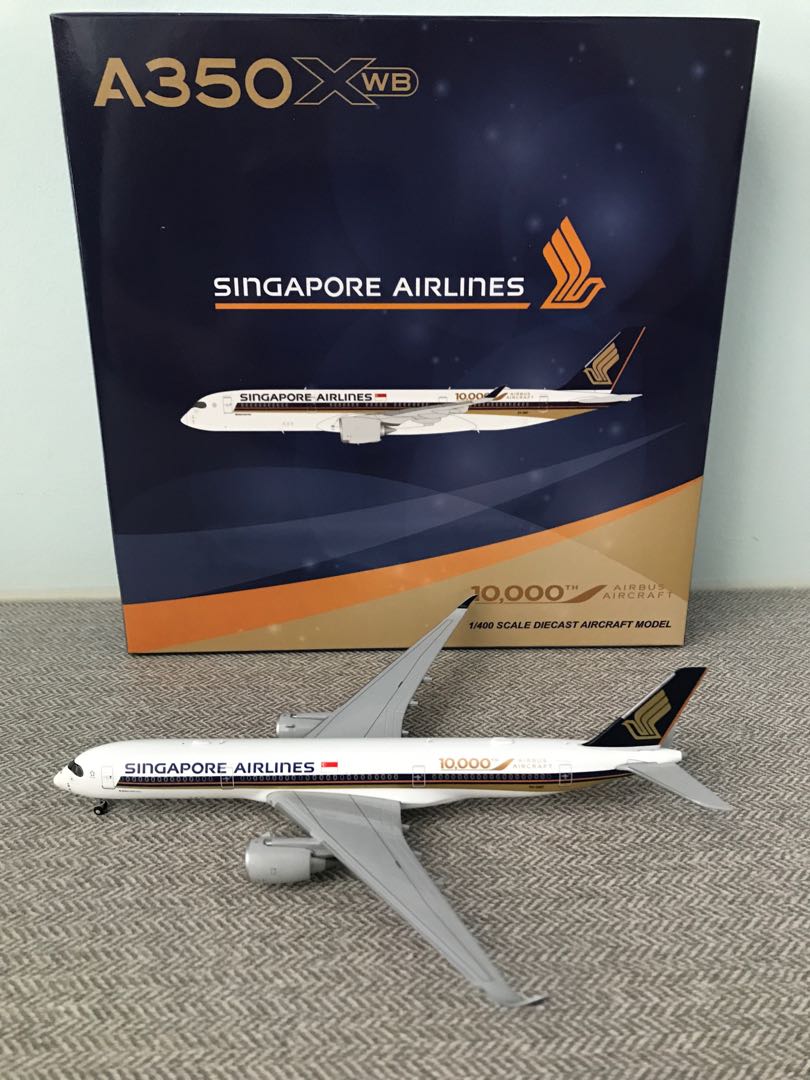 SIA A350 Model plane, Hobbies & Toys, Toys & Games on Carousell
