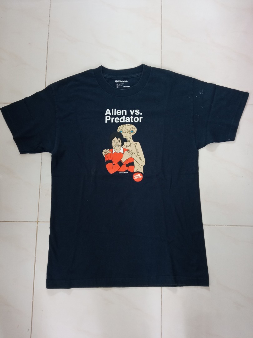 Skatemental Alien vs Predator t shirt, Men's Fashion, Tops & Sets ...