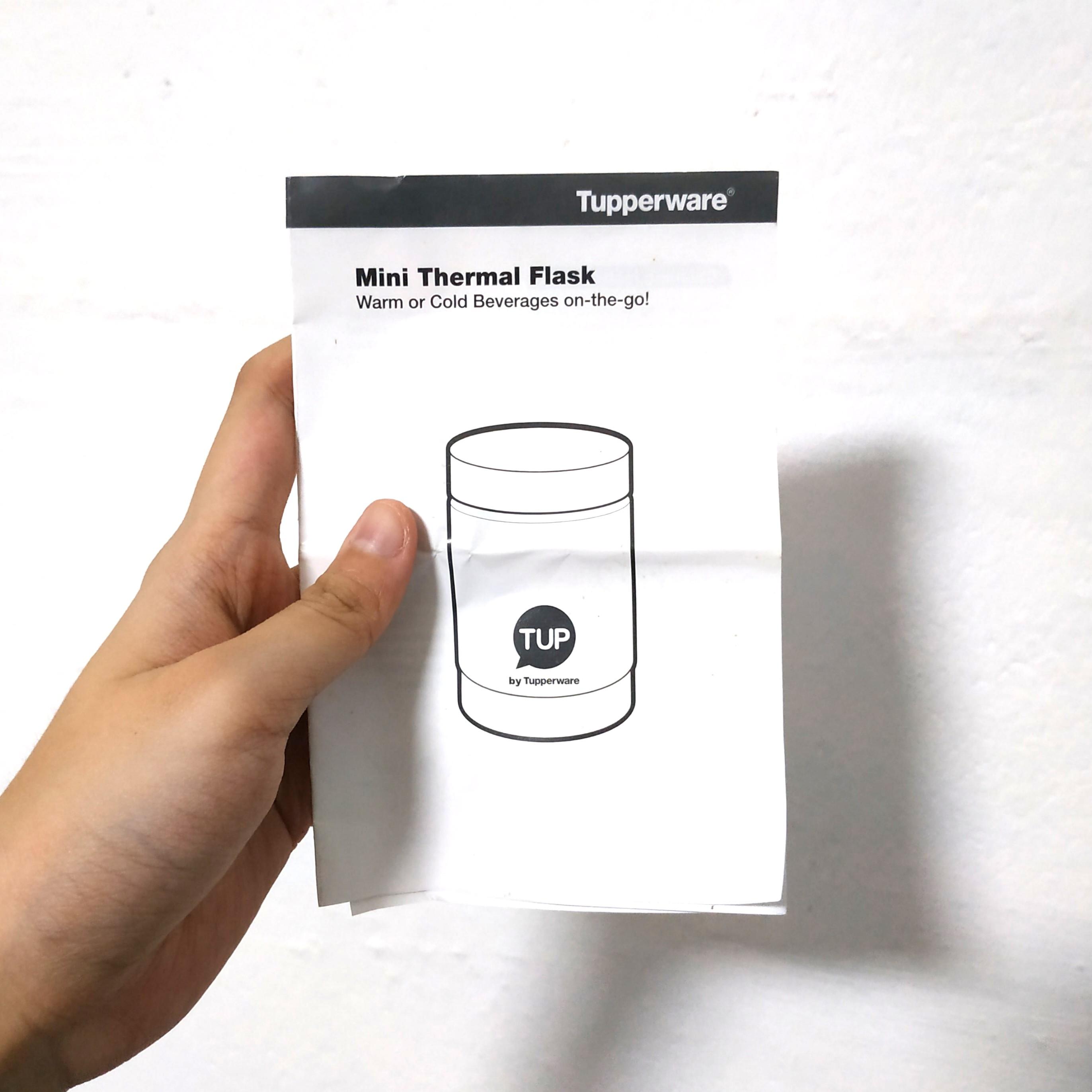 Tupperware 250 ml Hot or Cold Mini Thermal Flask TUP Tumbler Container ...