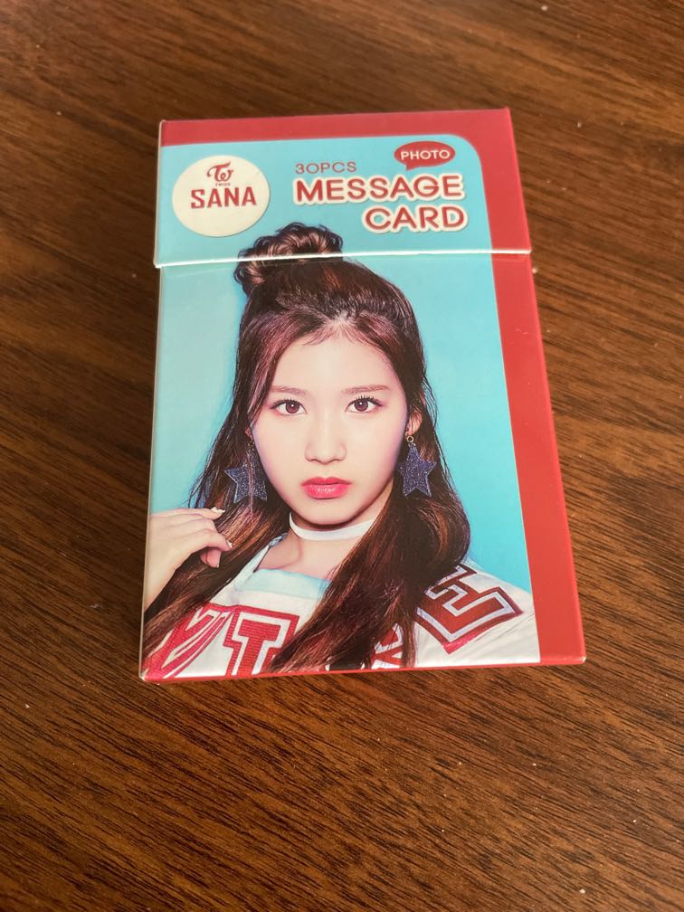 Twice SANA Message Card, Hobbies & Toys, Memorabilia & Collectibles, K ...