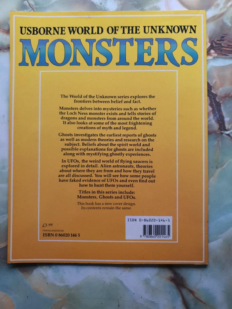 Usborne World of The Unknown Monsters, Hobbies & Toys, Books ...