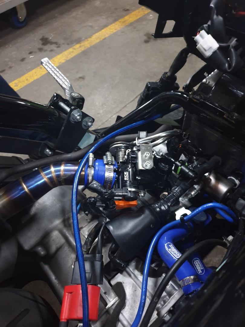 1SET Aerox 155 THROTTLE BODY 32mm 10 hole injector Aerox 155 SCK TPS ...