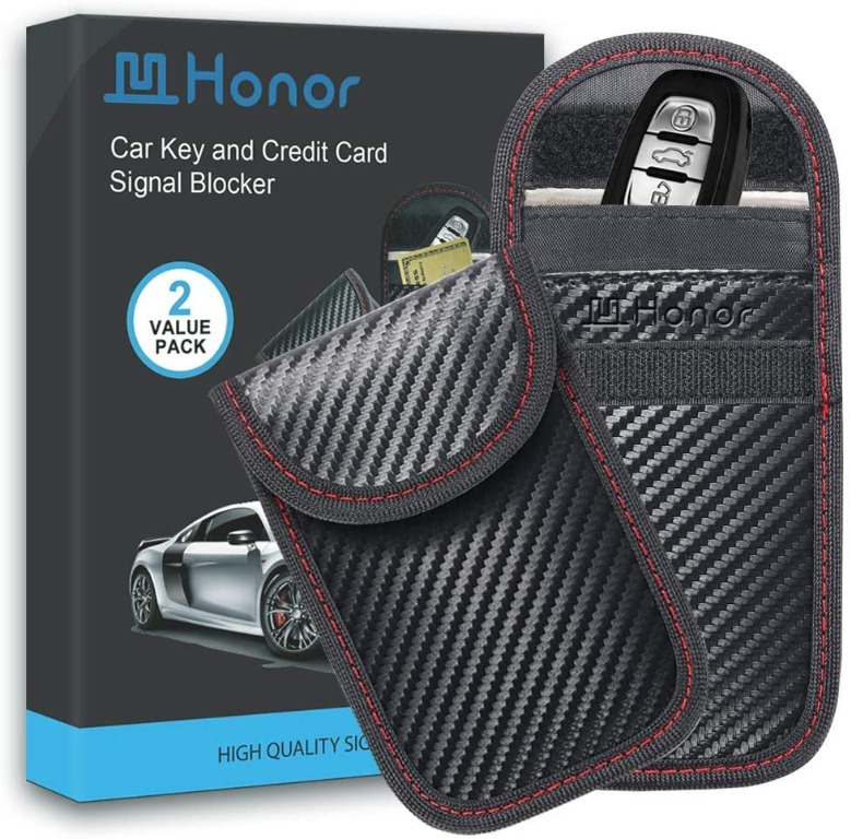 2 Pack Car Key Signal Blocker Pouch, Faraday Pouch for Car Keys ...