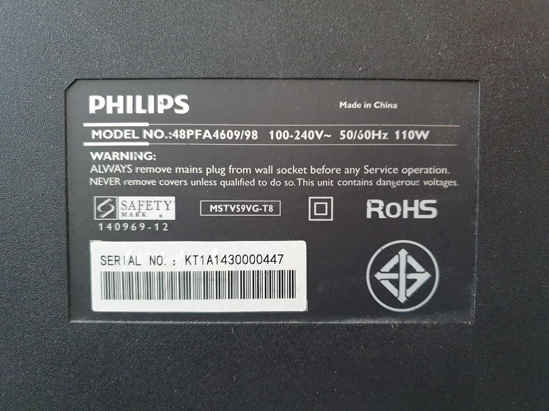 48 inch Philips Full HD LED TV 4600 series, TV & Home Appliances, TV ...
