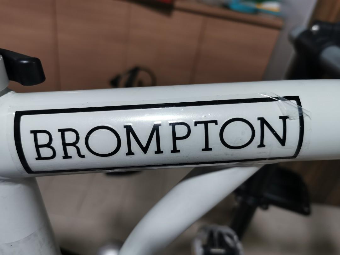 brompton sticker 2nos$10, Sports Equipment, Bicycles & Parts, Parts ...