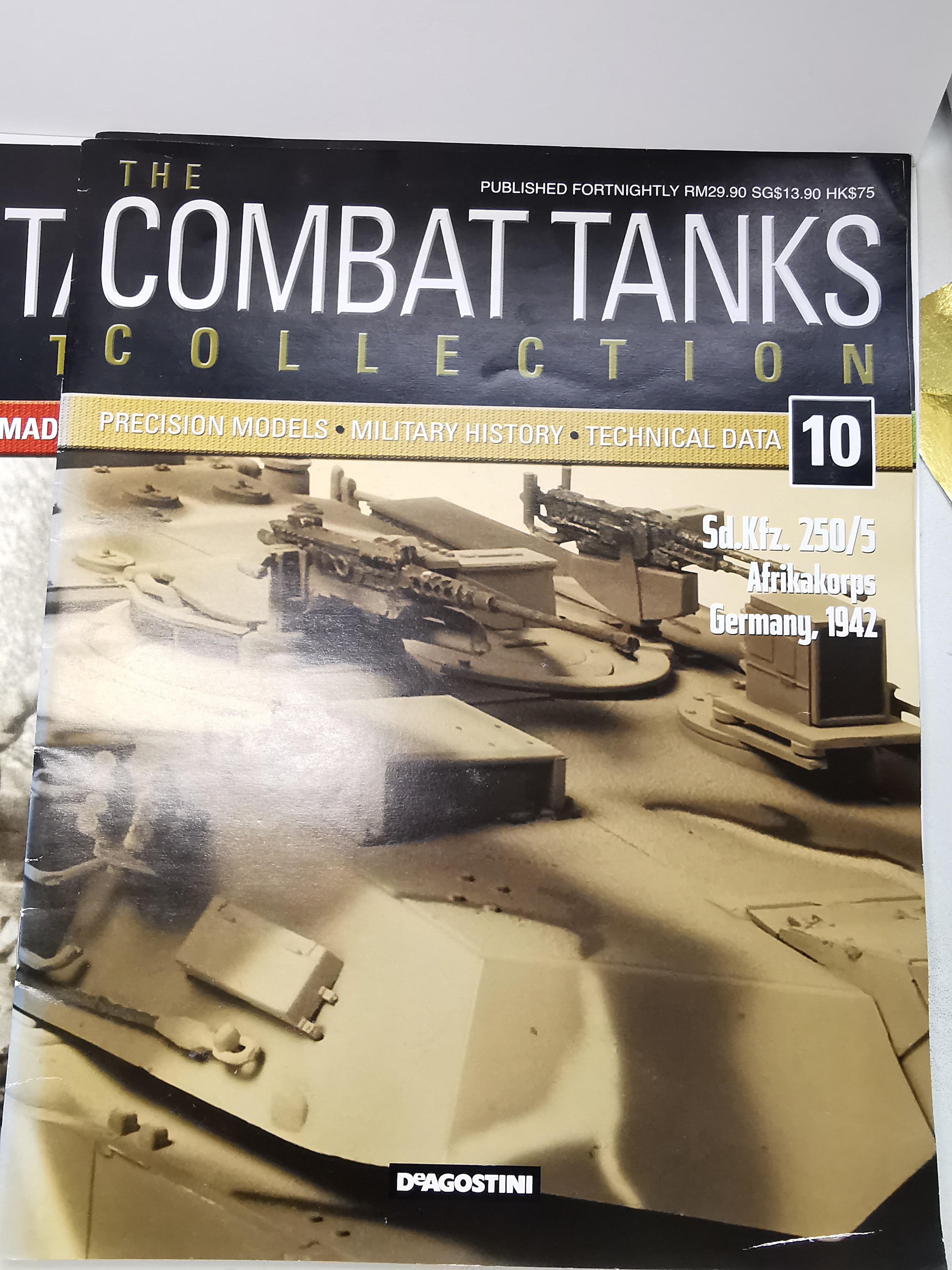 Deagostini The Combat Tanks Collection 1/72 scale models and magazines ...