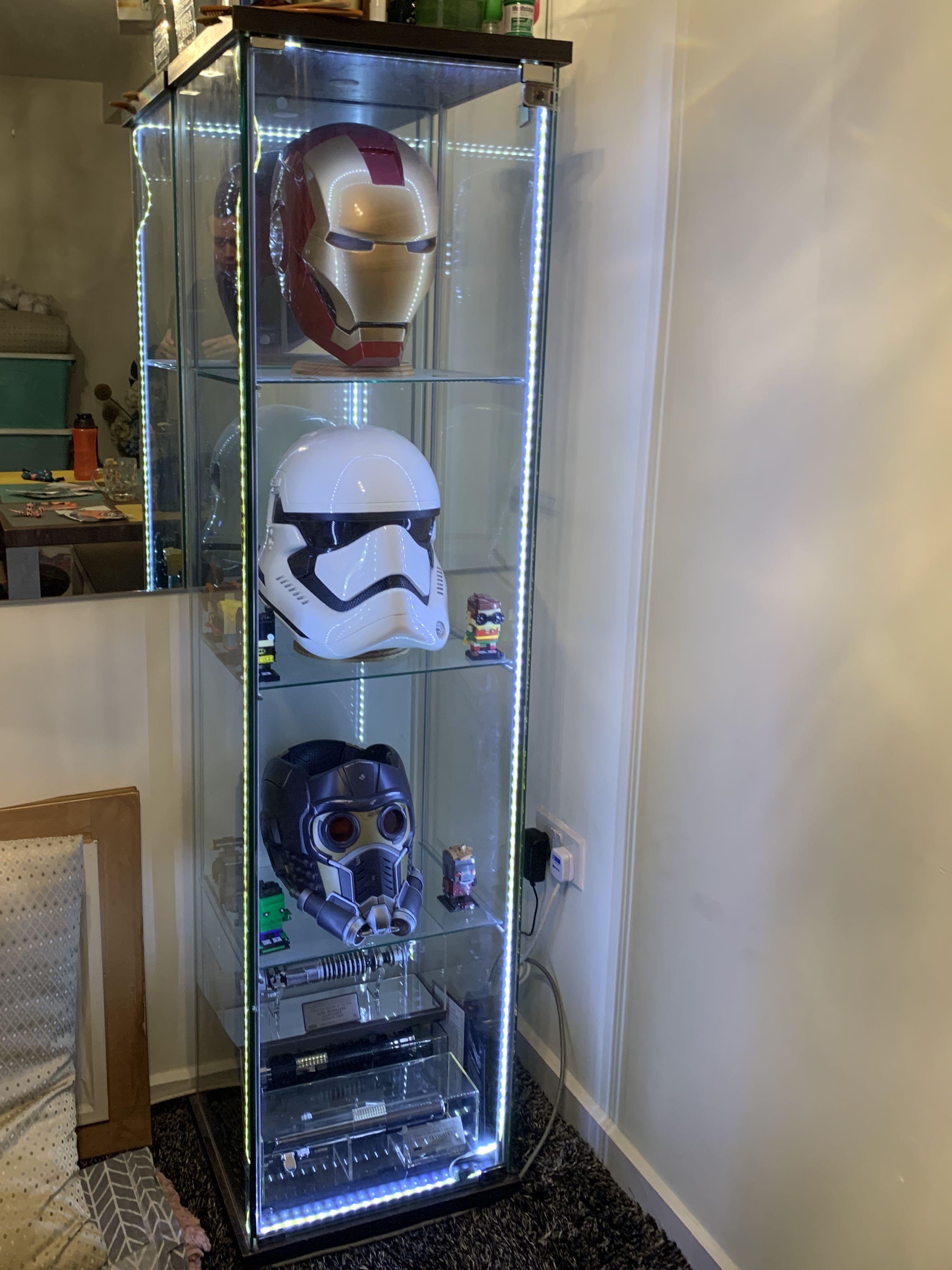 Detolf Display Cabinet with lights, Furniture & Home Living, Furniture ...